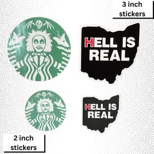 STICKERS - Horror Movie Themed, Beetlejuice, Hellraiser, Midsommar ...