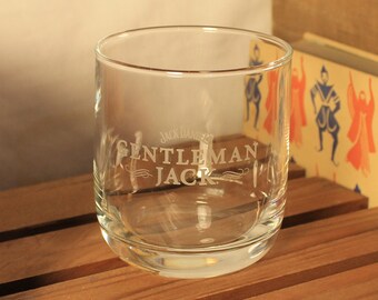 Jack Daniels Vintage Whiskey Drink Glass gentleman Jack - Etsy