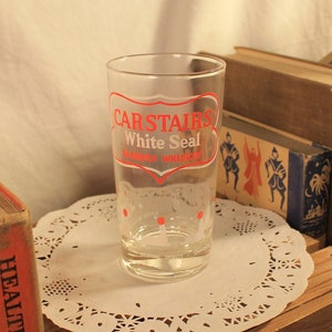 Vintage Carstairs White Seal Blended Whiskey Glass Tumbler - Etsy