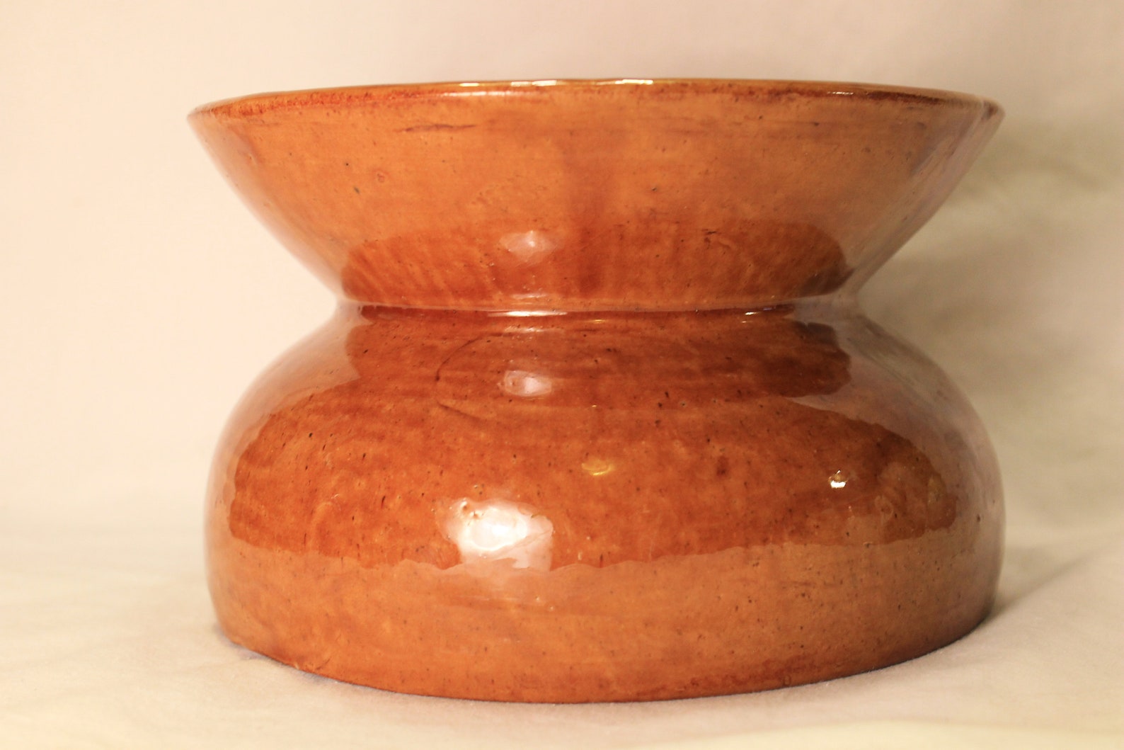 Spittoon or Cuspidor Vintage Brown Heavy Ceramic Spongeware - Etsy