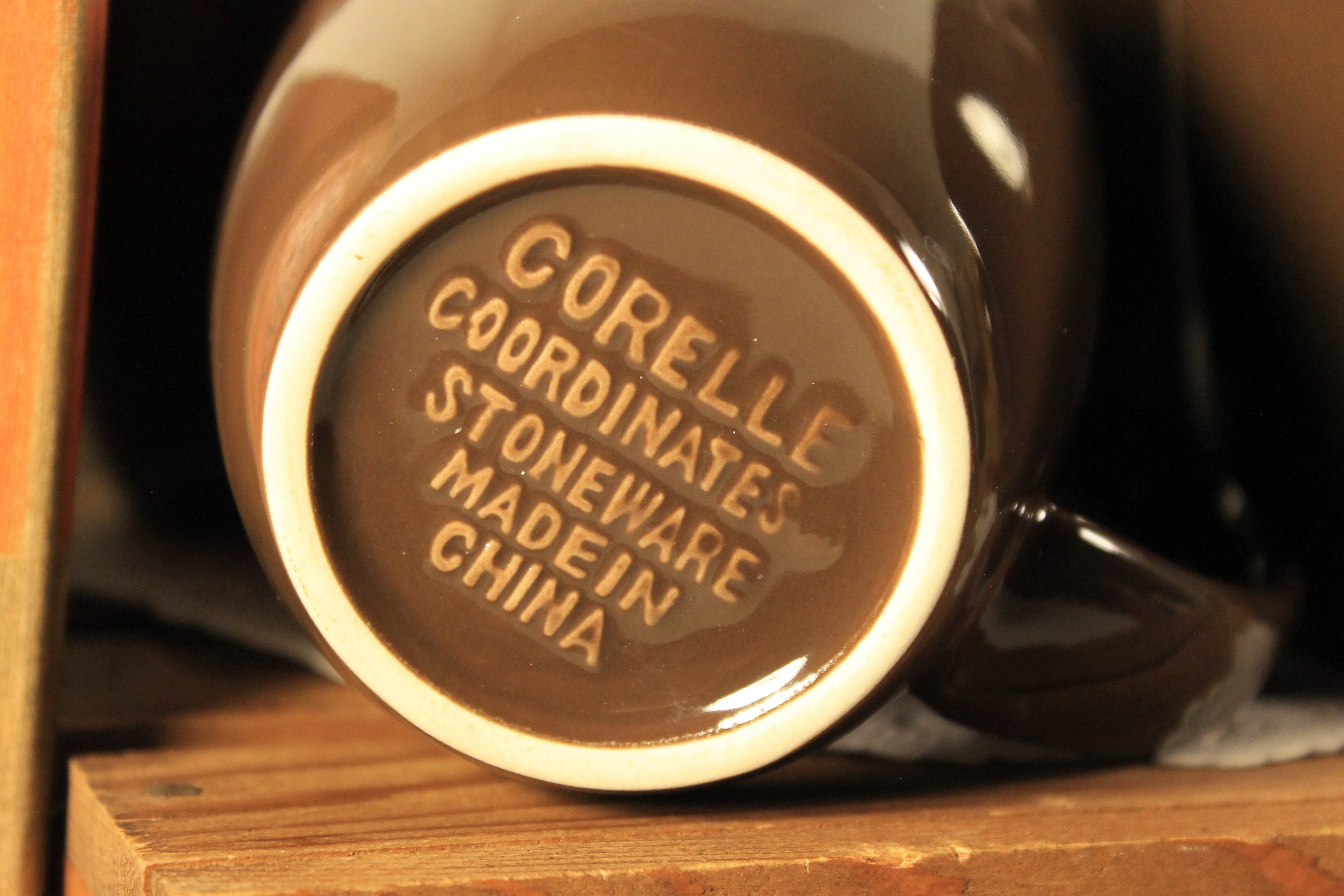 Corning Mugs Vintage Set of Four Ceramic Chocolate Brown | Etsy