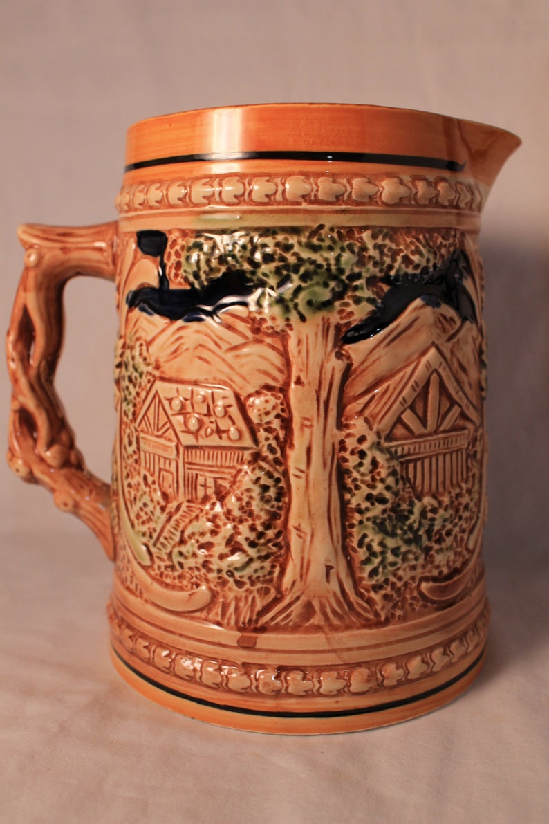 Vintage Ceramic Beer Pitcher Stein A - Etsy