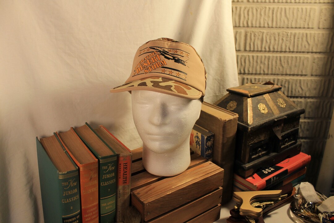 Vintage Operation Desert Storm Camouflage Snapback Truckers/baseball ...