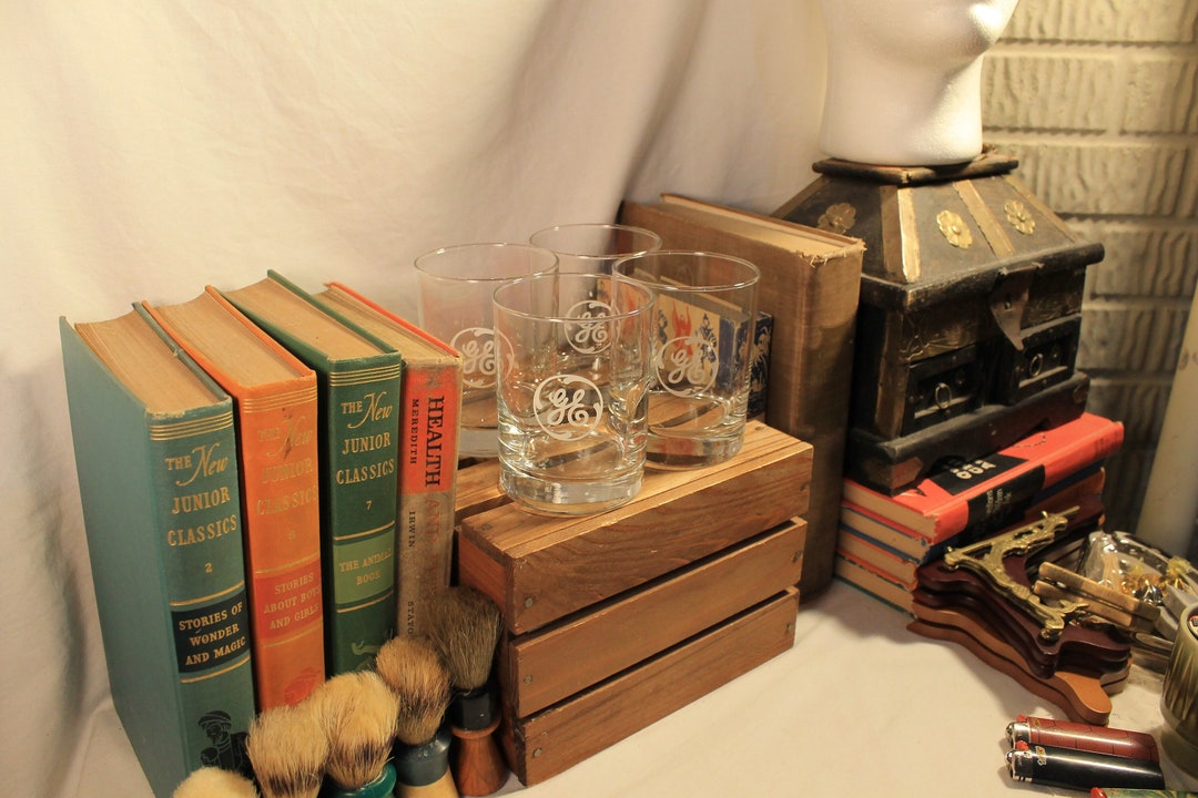 General Electric "ge" Drink Set of 4 Small Vintage Glass Tumblers Stock #Z231 - Etsy