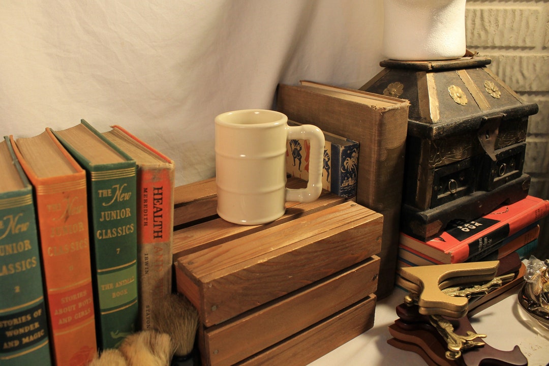 Vintage Oil Barrel Mug Ceramic Stock #X163 - Etsy