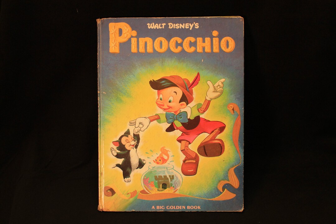 Walt Disney's Pinocchio Vintage Hard Cover Children's Storybook 1971 ...