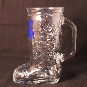 Ilco Unican Cowboy Boot Beer Mug Vintage Clear Glass | Etsy