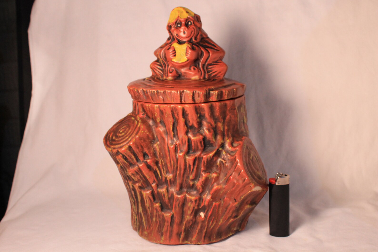 Ape on Stump Mccoy Cookie Jar Vintage Ceramic USA - Etsy