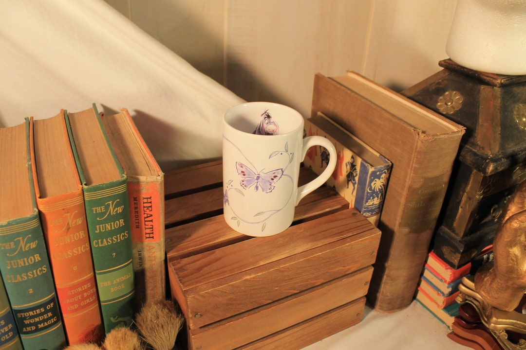 Eeyore and Butterflies Mug Vintage Walt Disney Winnie the Pooh Stock ...