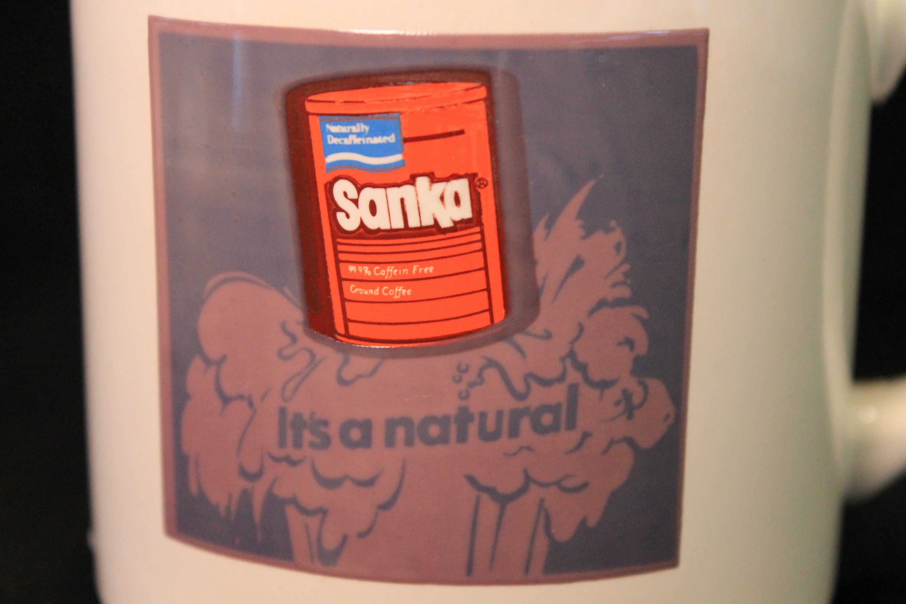 Vintage SANKA Ceramic Mug Cup Decaf "magic" Color Change - Etsy