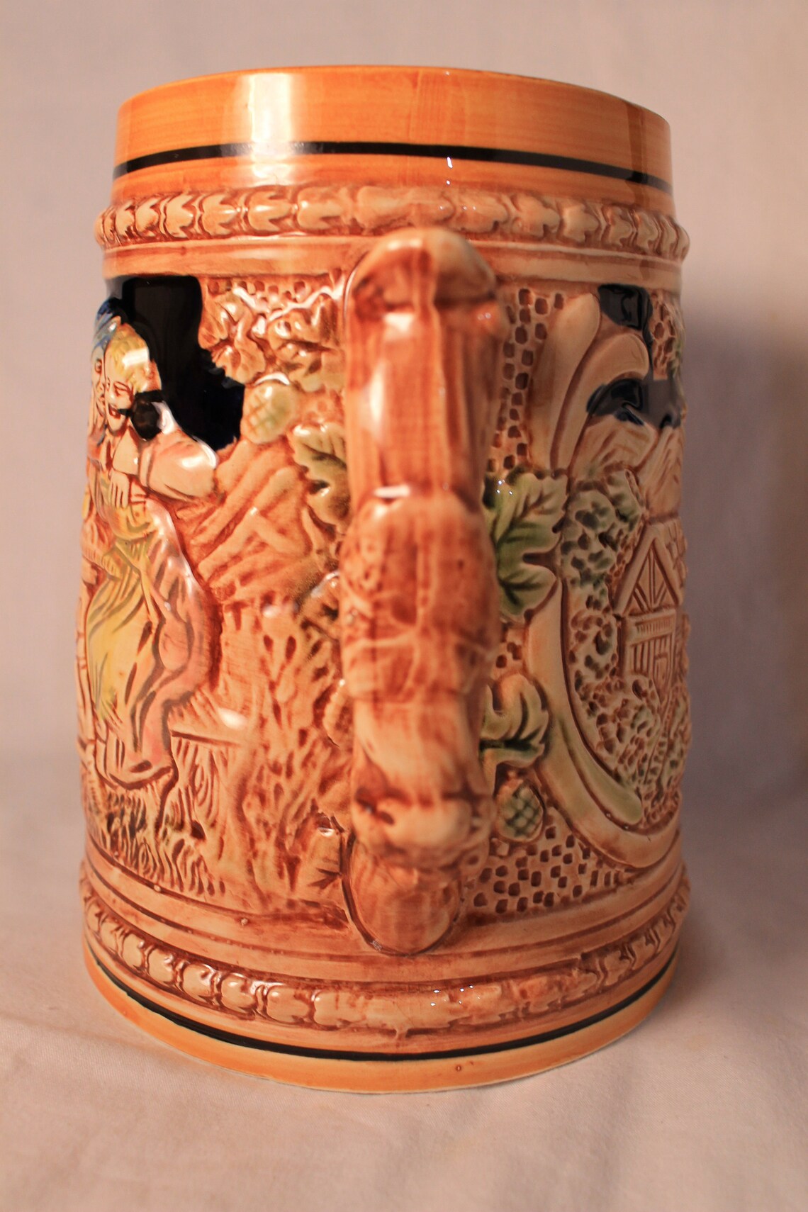 Vintage Ceramic Beer Pitcher Stein A - Etsy