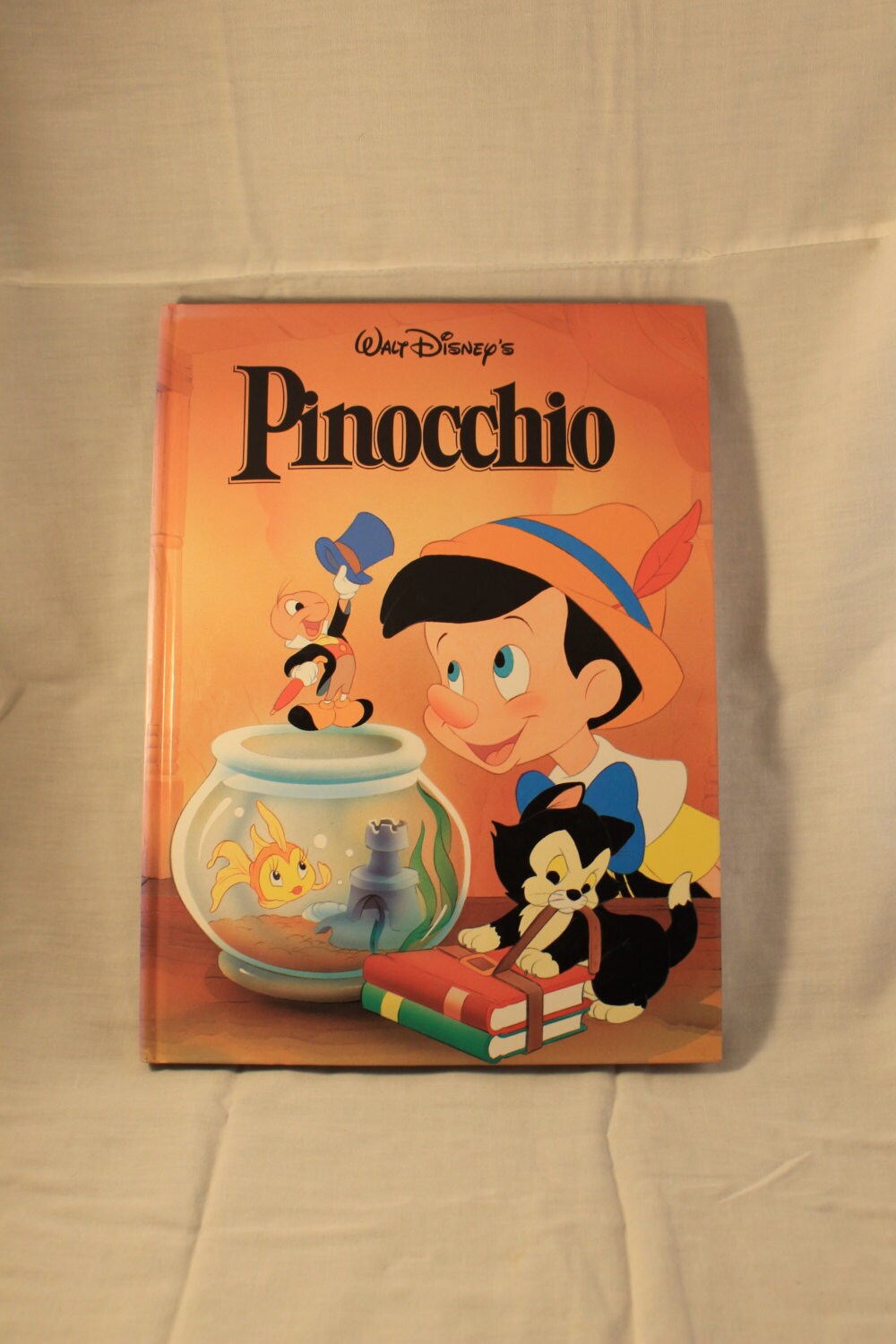 Pinocchio Vintage Children's Hard Cover Large Story Book | Etsy