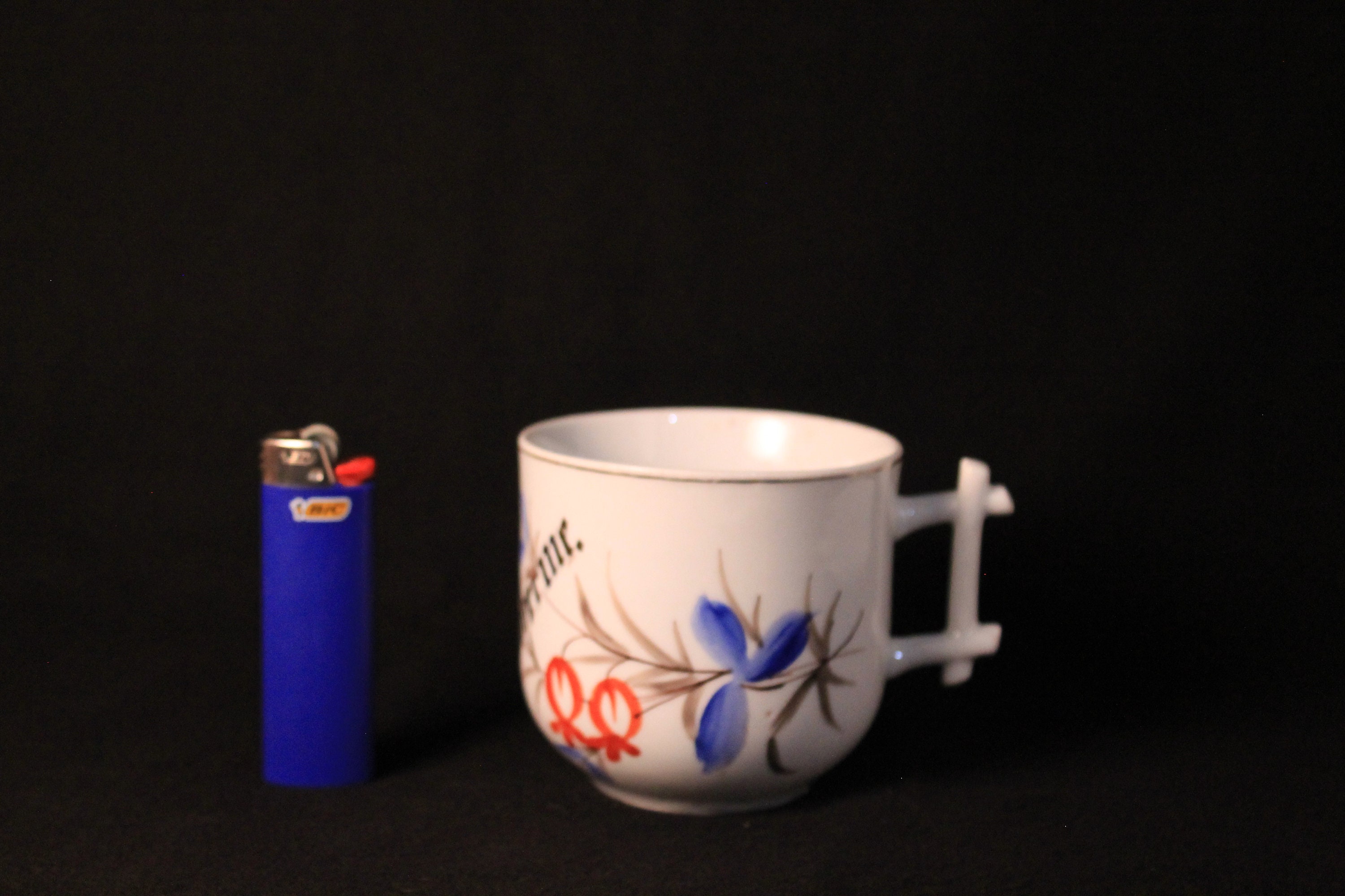 Remember Me Cup Vintage Porcelain Flowers Gold | Etsy