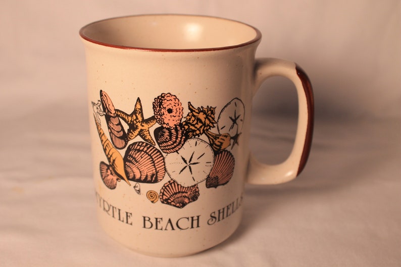 Myrtle Beach South Carolina Sea Shells Mug Vintage Porcelain | Etsy