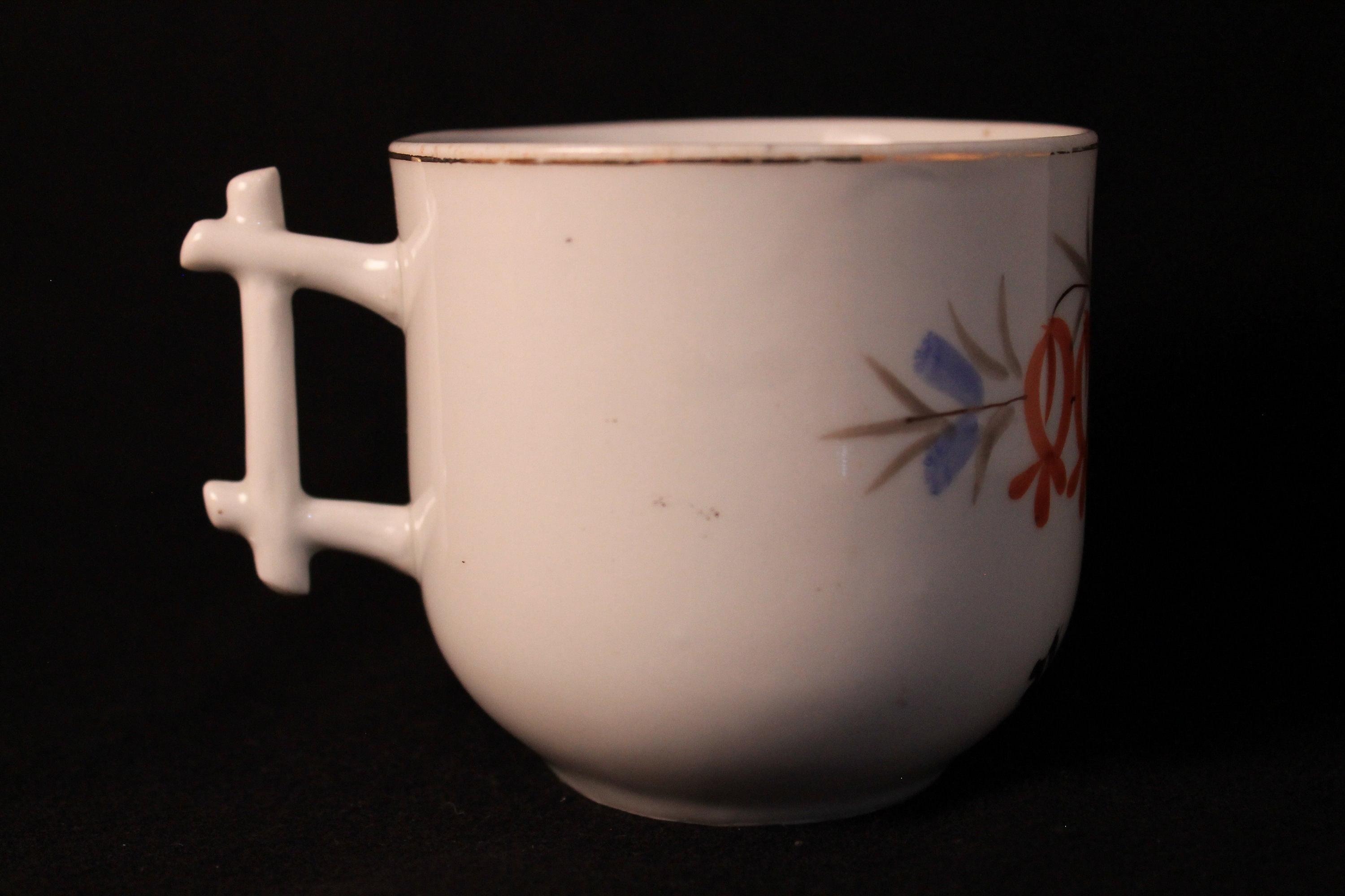 Remember Me Cup Vintage Porcelain Flowers Gold | Etsy