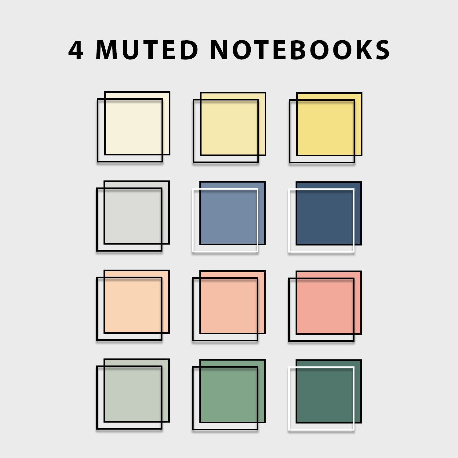 Digital 6 Tab Linked Notebook Templates 1500 Digital Paper Templates Etsy