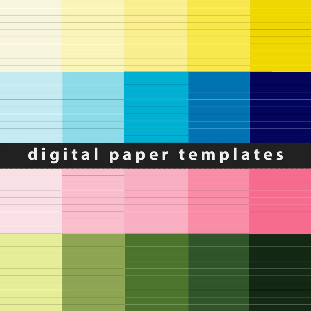 Bright Digital Paper Pack Colorful 3000 Digital Download Files ...