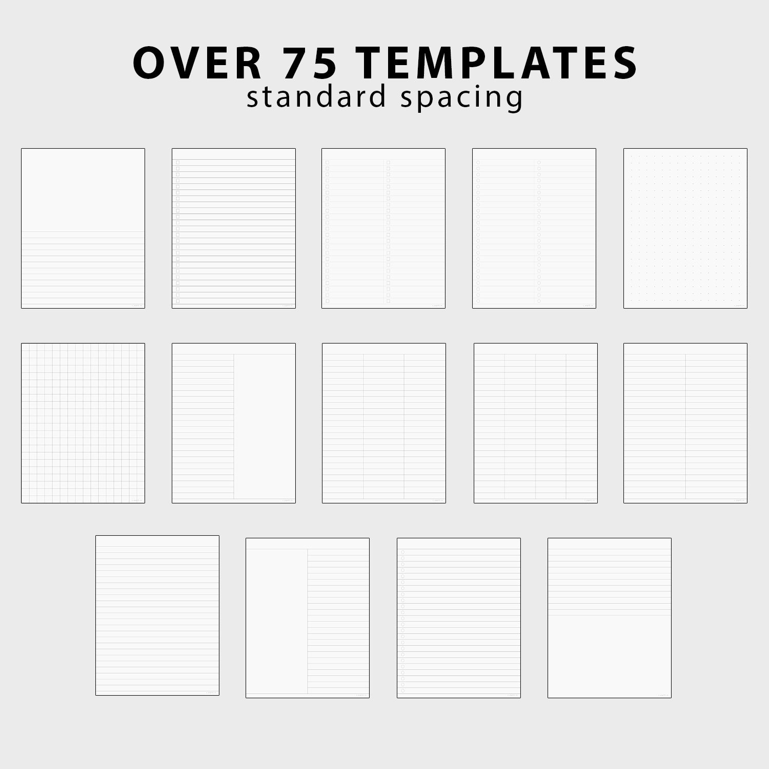 Digital 6 Tab Linked Notebook Templates 1500 Digital Paper Templates Etsy