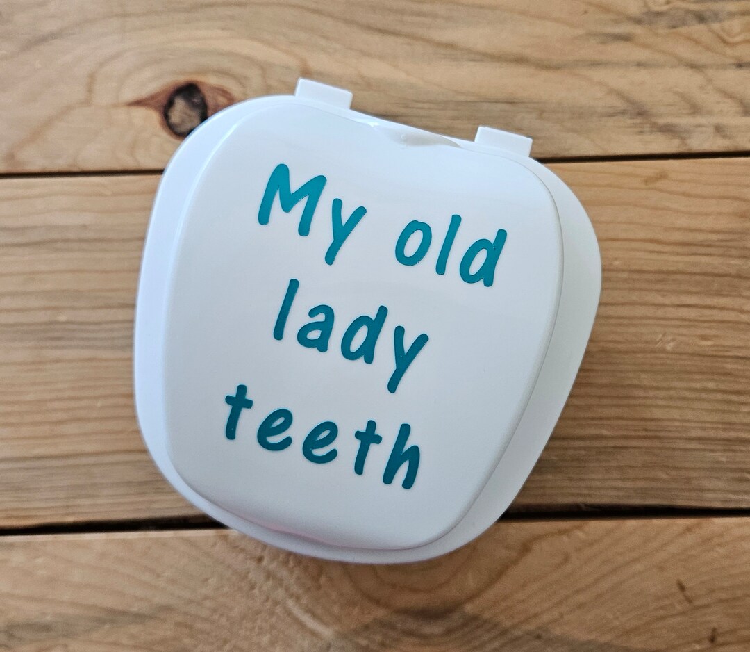 My Old Lady Teeth Denture Case Funny Denture Cup New - Etsy