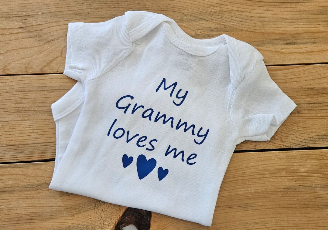 My Grammy Loves Me Baby Clothes, Baby Announcement, Grammy Announcement ...