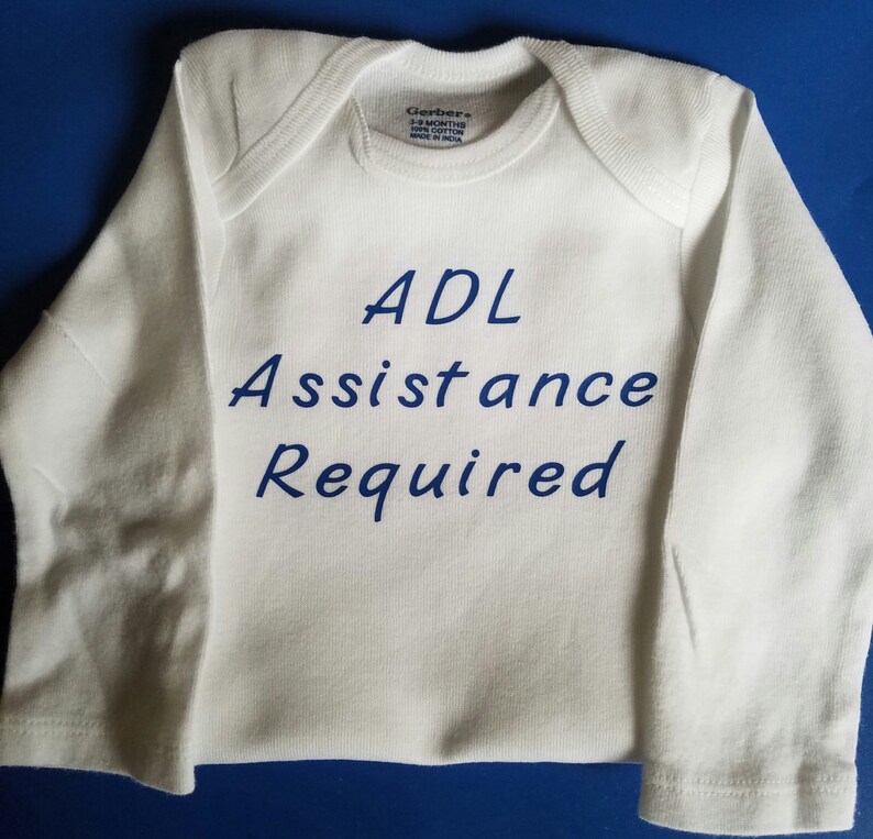 ADL Assistance Required Baby Clothes Occupational Therapist | Etsy