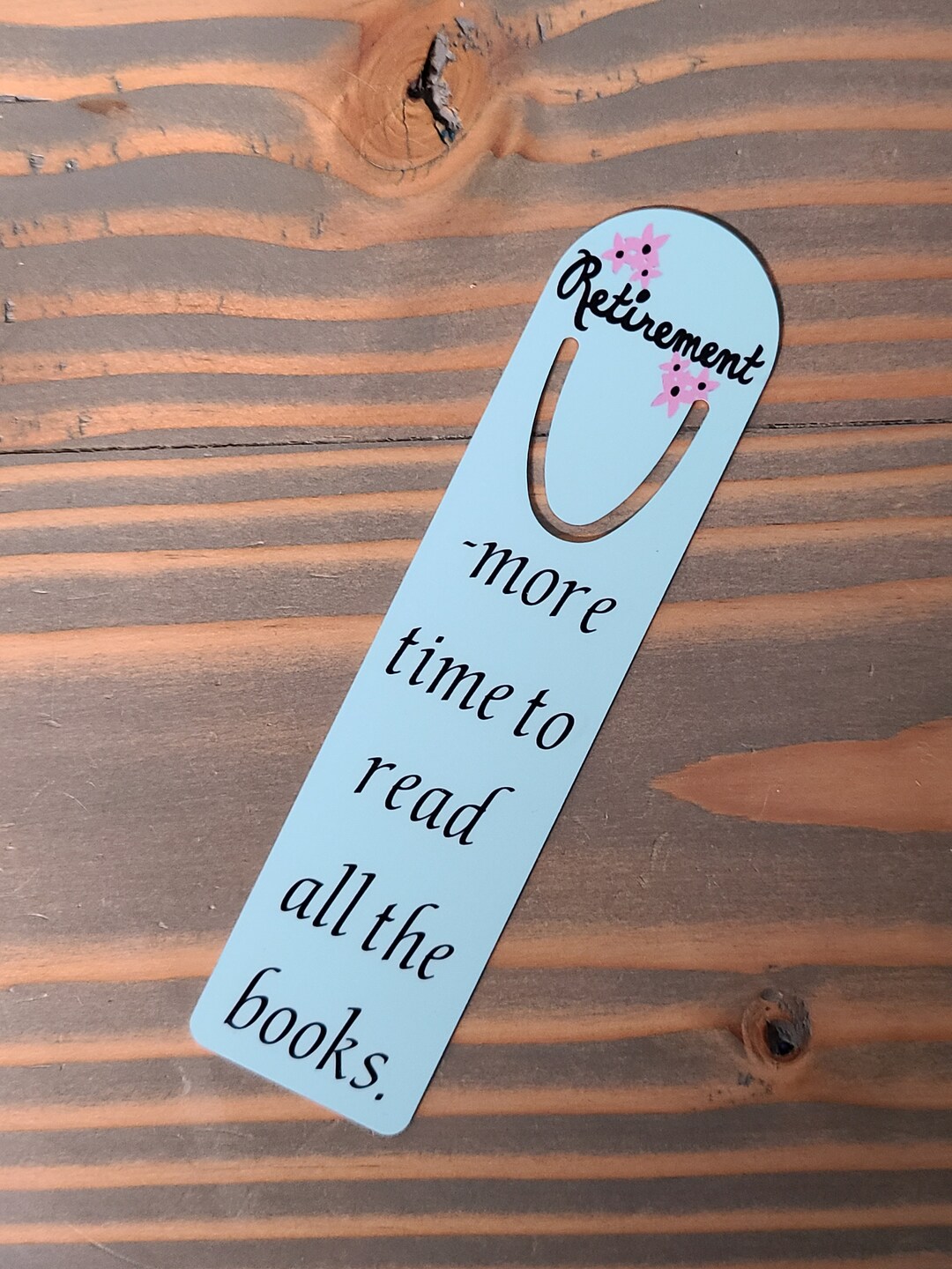 Retirement Bookmark, Retirement Gift, Metal Bookmark, Bookclub Gift ...