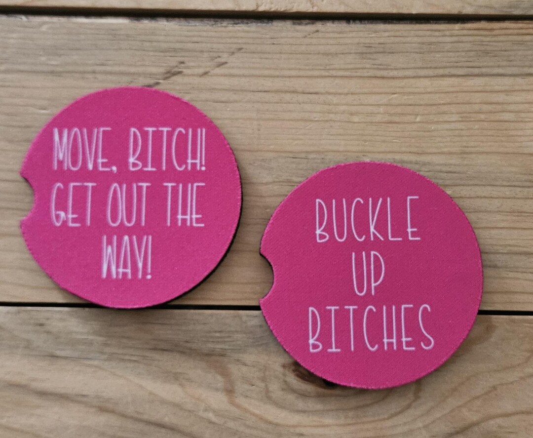 Funny Car Coasters: Sassy Car Accessories, Set of 2 - Etsy