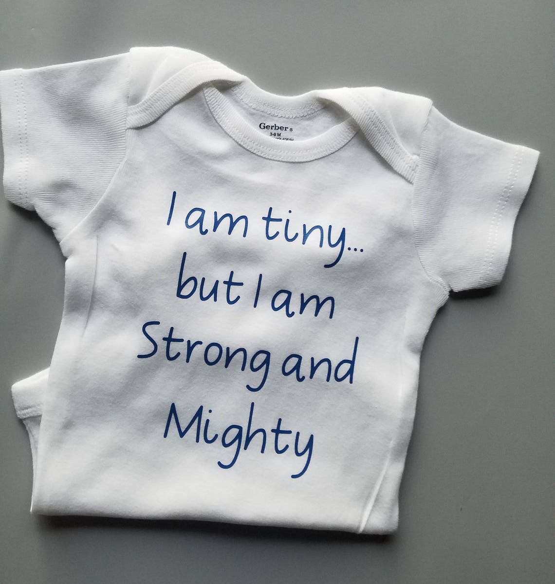 I Am Tiny but I Am Strong and Mighty NICU Baby Clothes CHD - Etsy