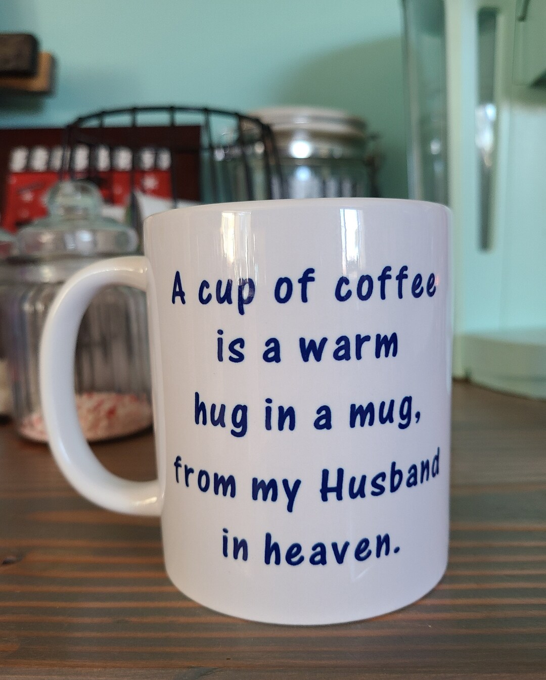 Angel Husband Coffee Cup, Bereavement Husband, Sympathy Gift Spouse ...