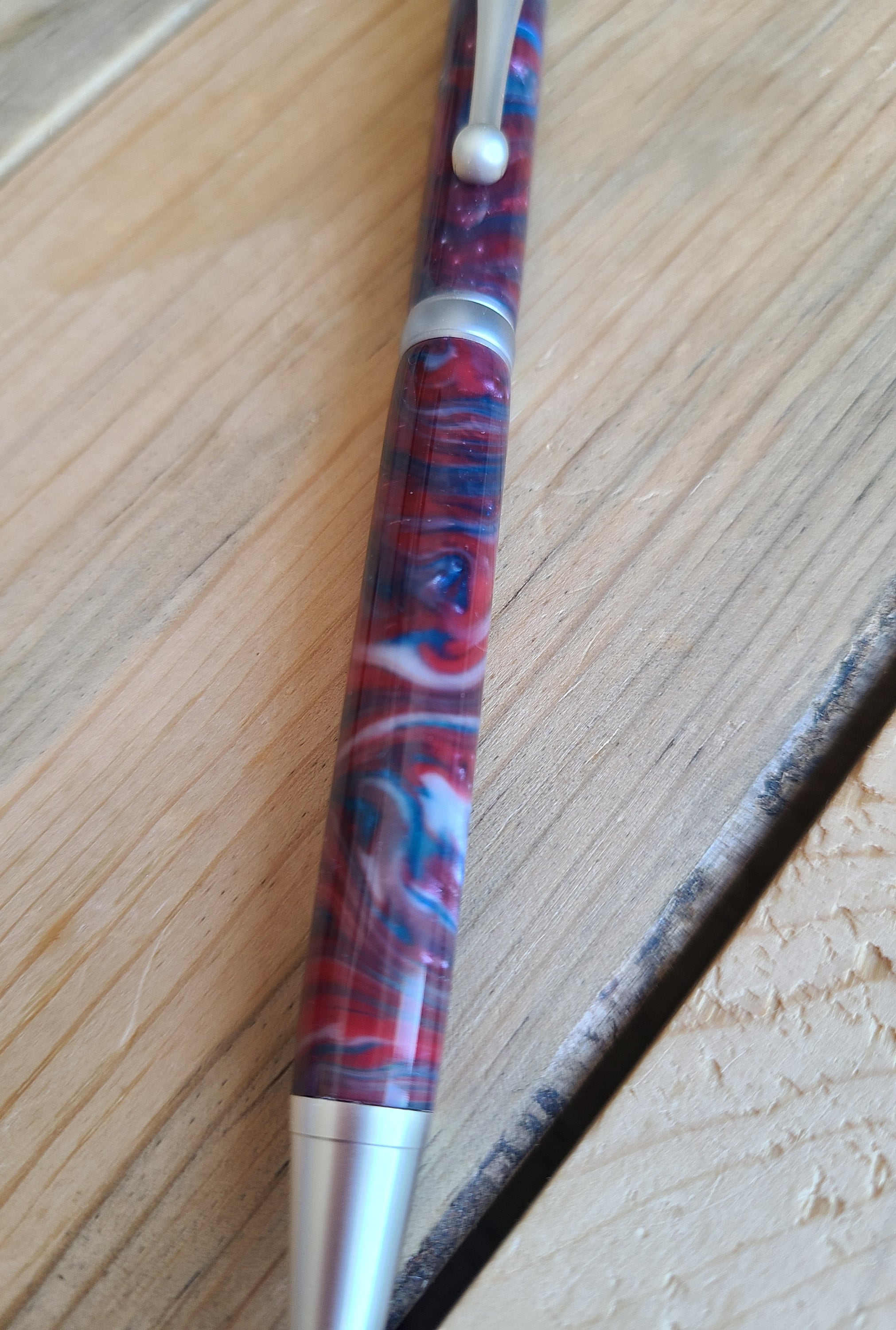 Red White and Blue Pen Handmade Pen Pharmacist Pen | Etsy