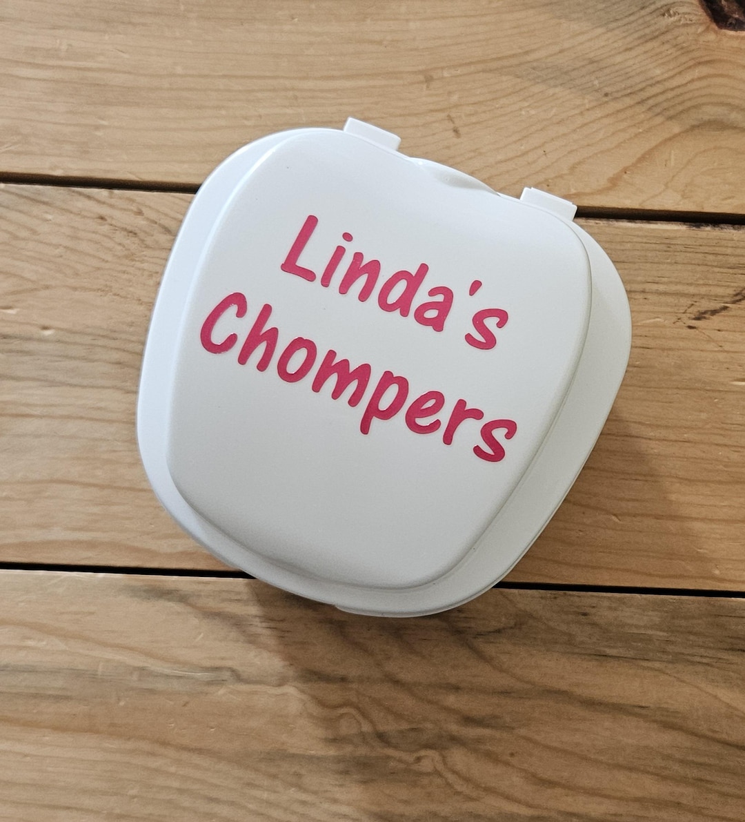 Personalized Denture Case, Denture Cup, Dentures, Gag Gift, Over the ...