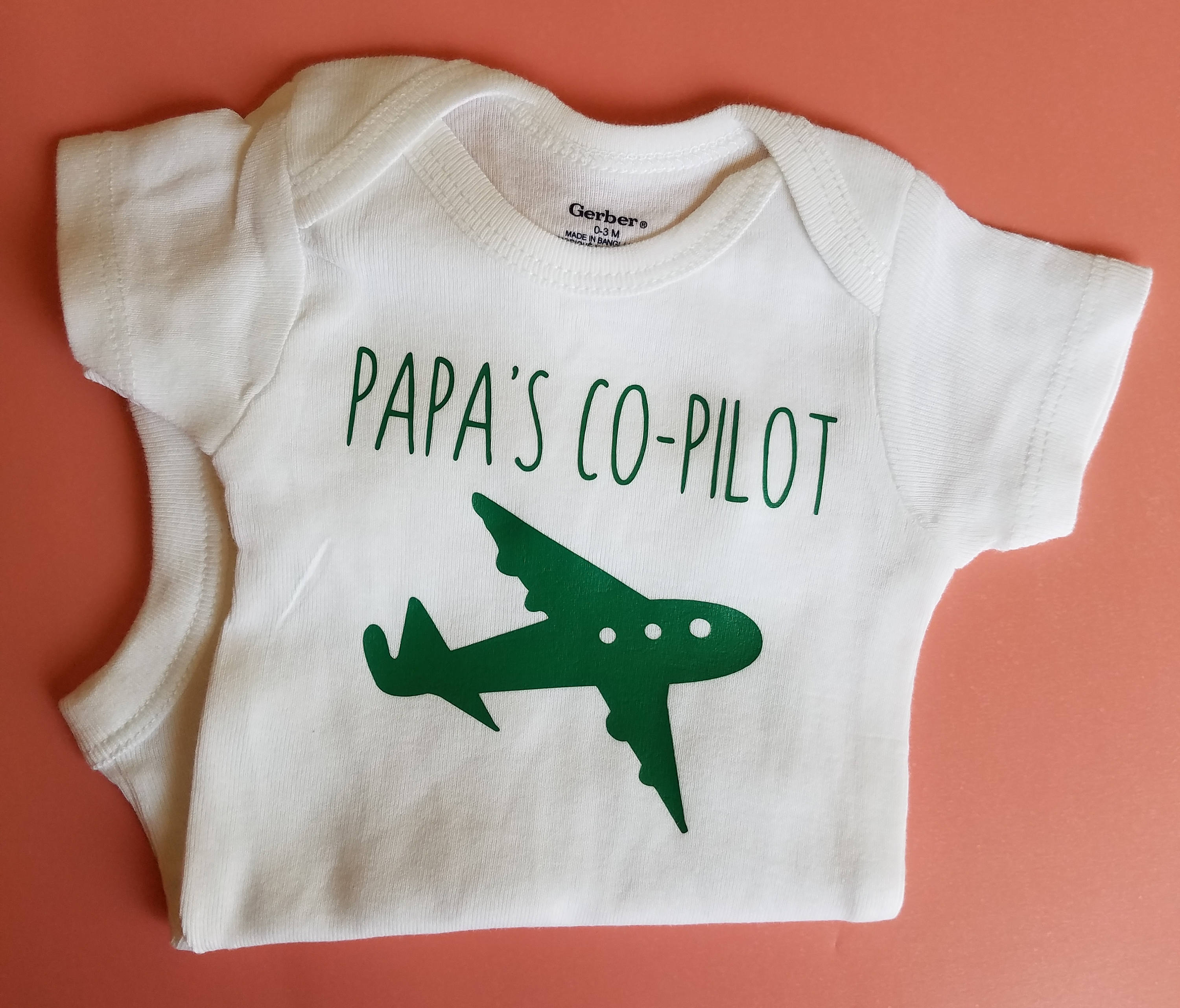 Papa's Co-pilot Pilot Baby Clothes Aviator Baby Air | Etsy
