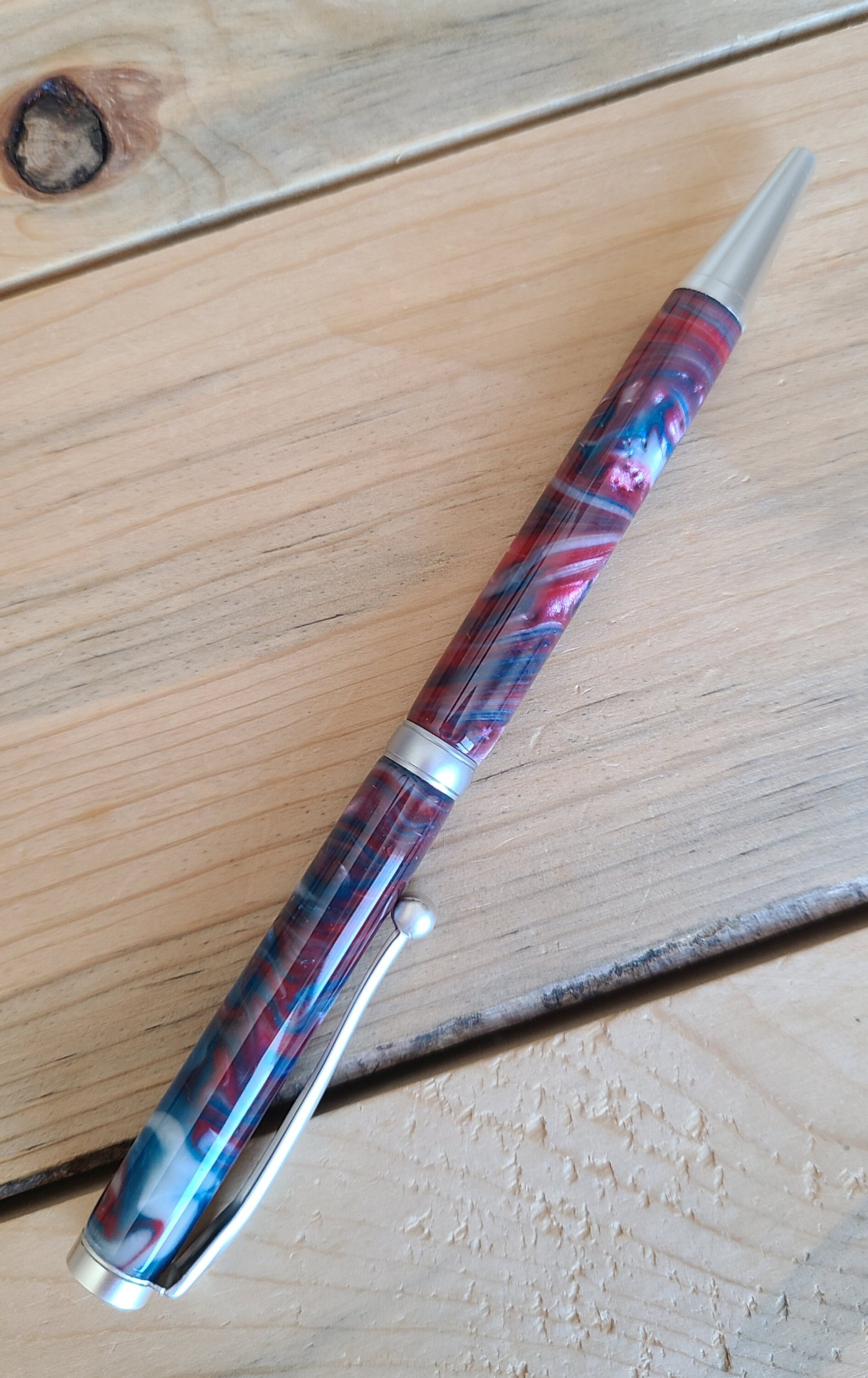 Red White and Blue Pen Handmade Pen Pharmacist Pen | Etsy