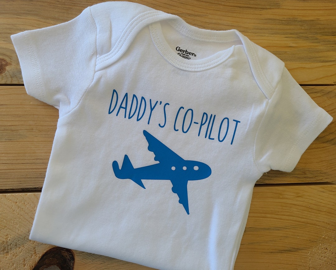 Daddy's Co-pilot Baby Clothes, Pilot Dad, Aviator, Air Force, Airplane ...