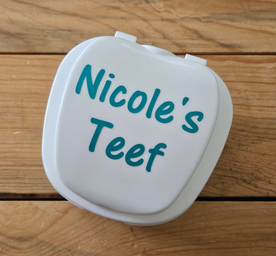 Personalized Denture Case, Funny Denture Cup, Denture Case With Name ...