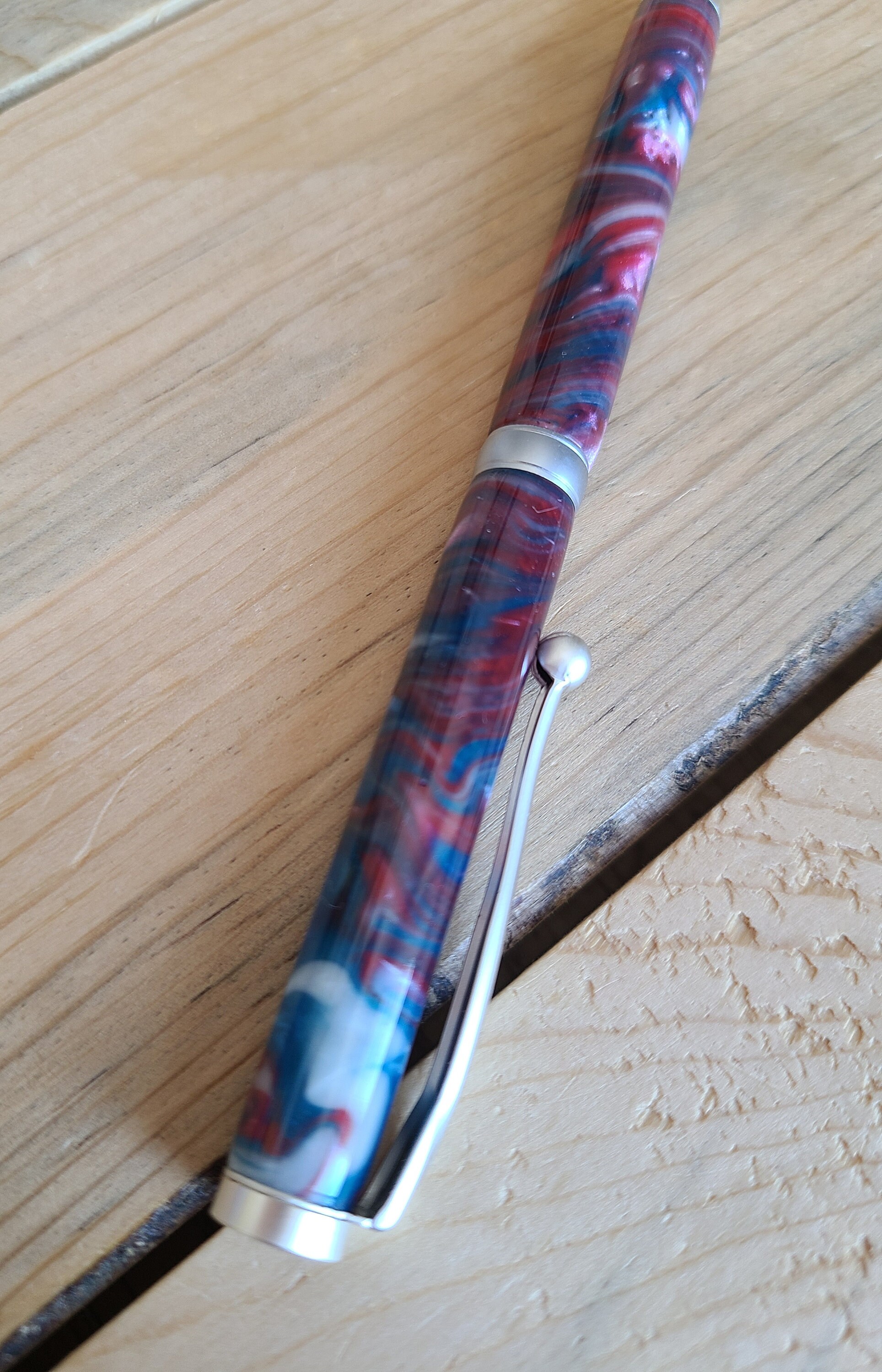 Red White and Blue Pen Handmade Pen Pharmacist Pen | Etsy