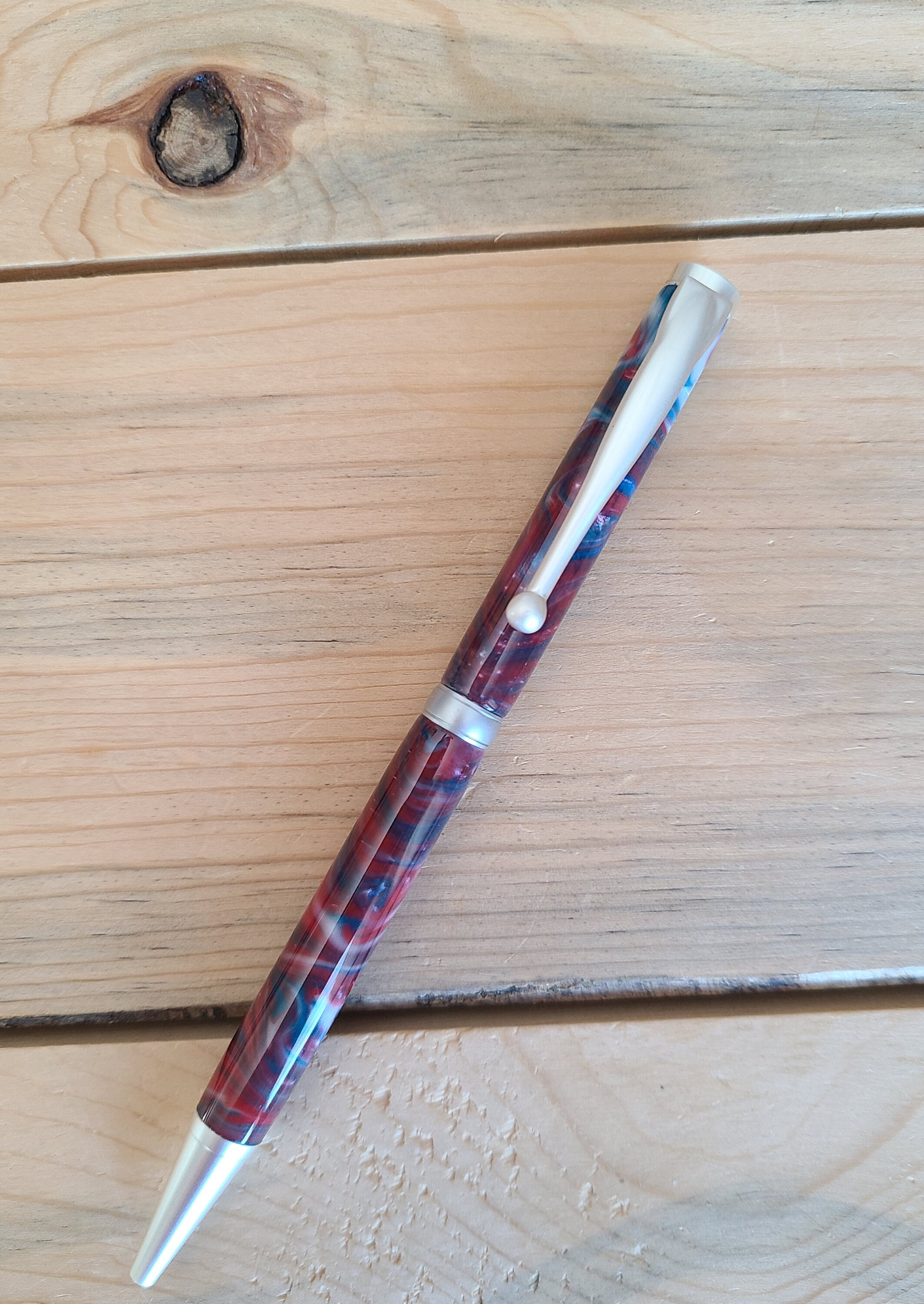 Red White and Blue Pen Handmade Pen Pharmacist Pen | Etsy