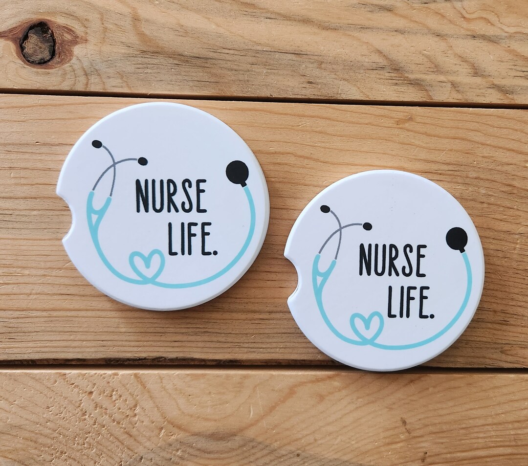 Nurse Life Car Coasters Fun Car Coasters Nurse Graduation - Etsy