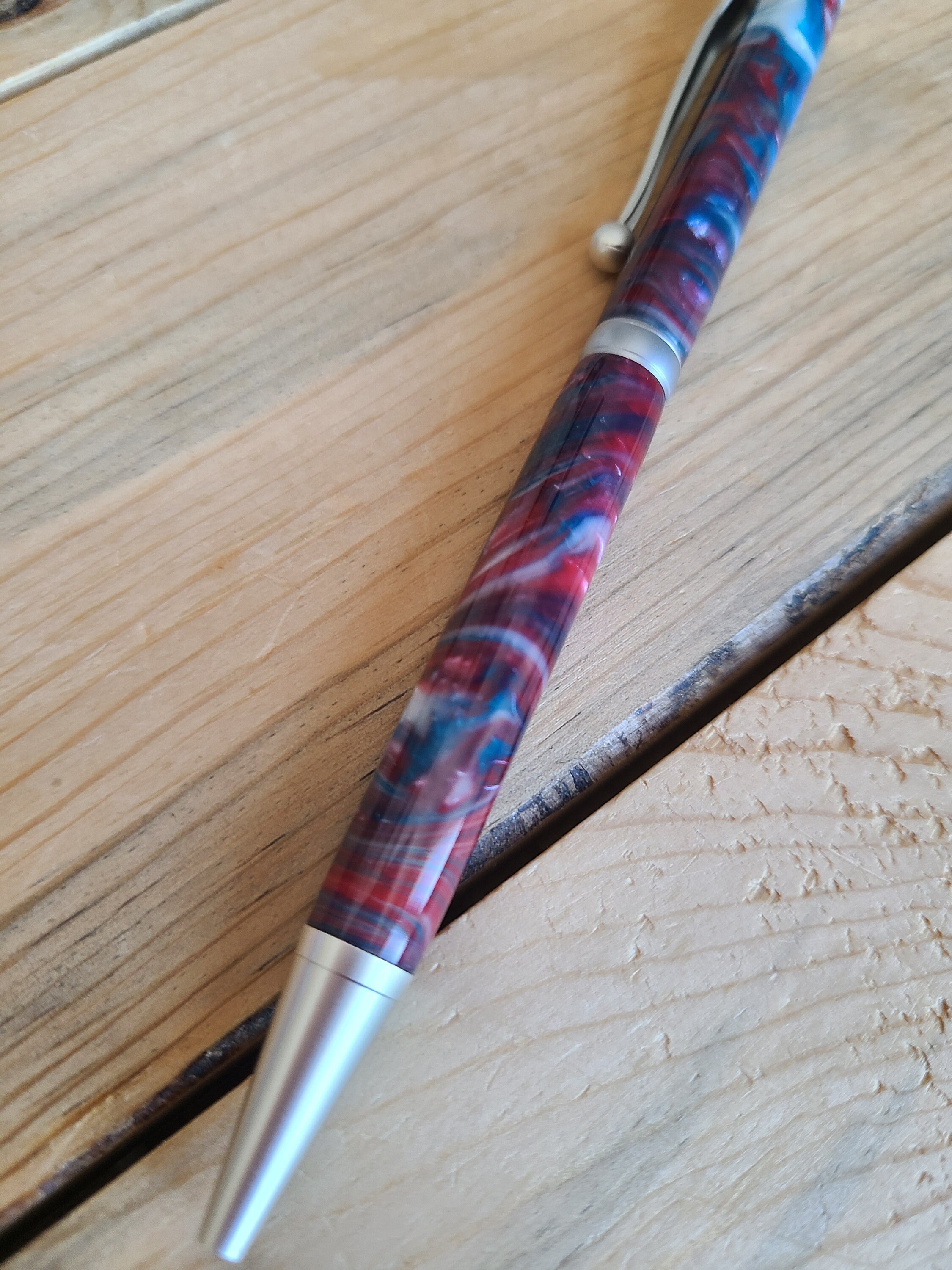 Red White and Blue Pen Handmade Pen Pharmacist Pen | Etsy