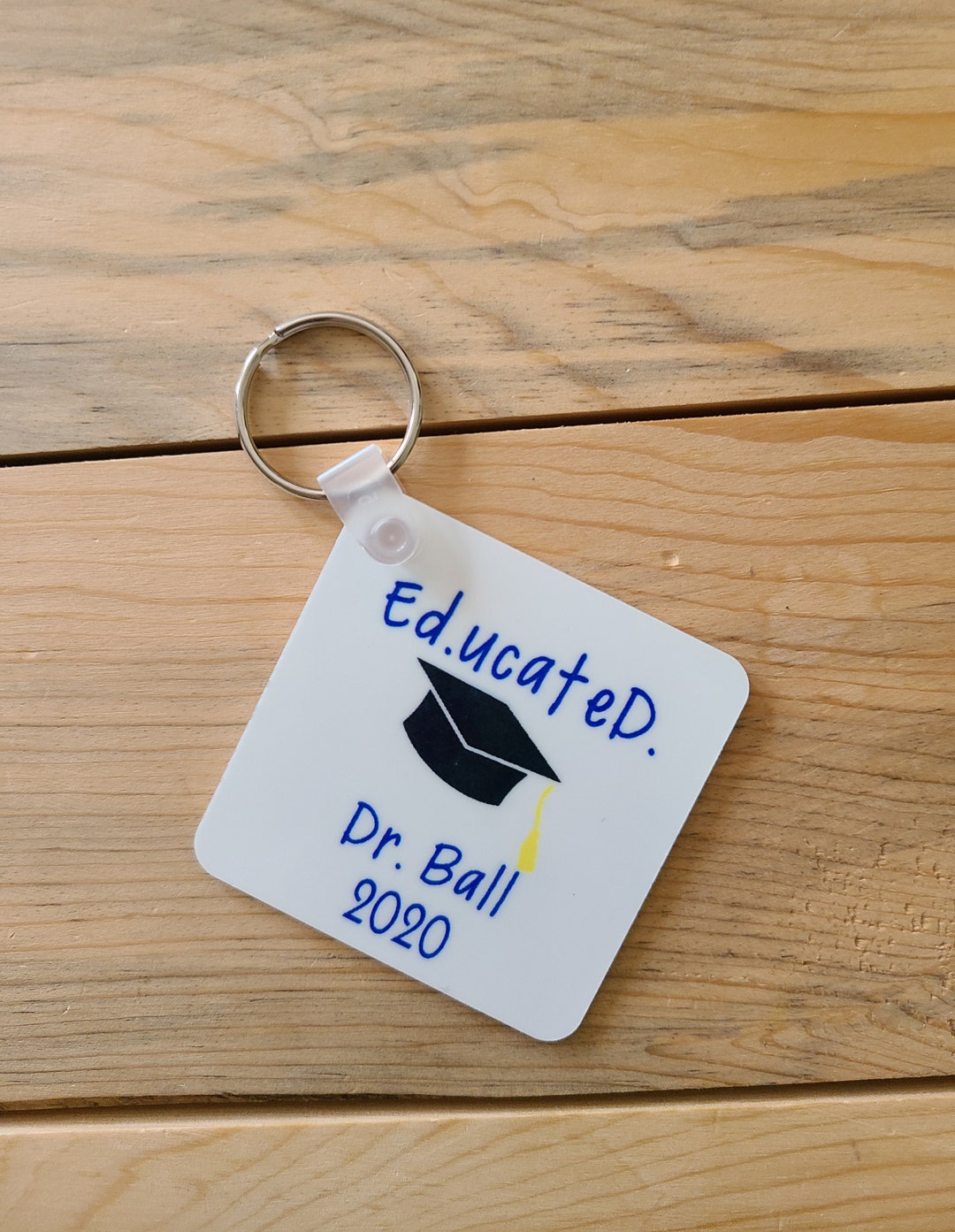 Ed.d Keychain, Personalized Doctorate of Education Gift, Personalized ...