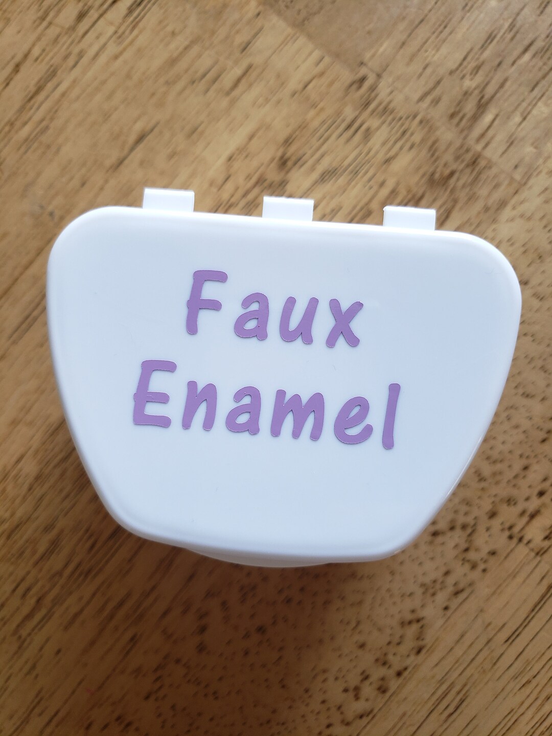 Faux Enamel, Funny Denture Cup, Denture Case, Dentures, Gag Gift, Over ...