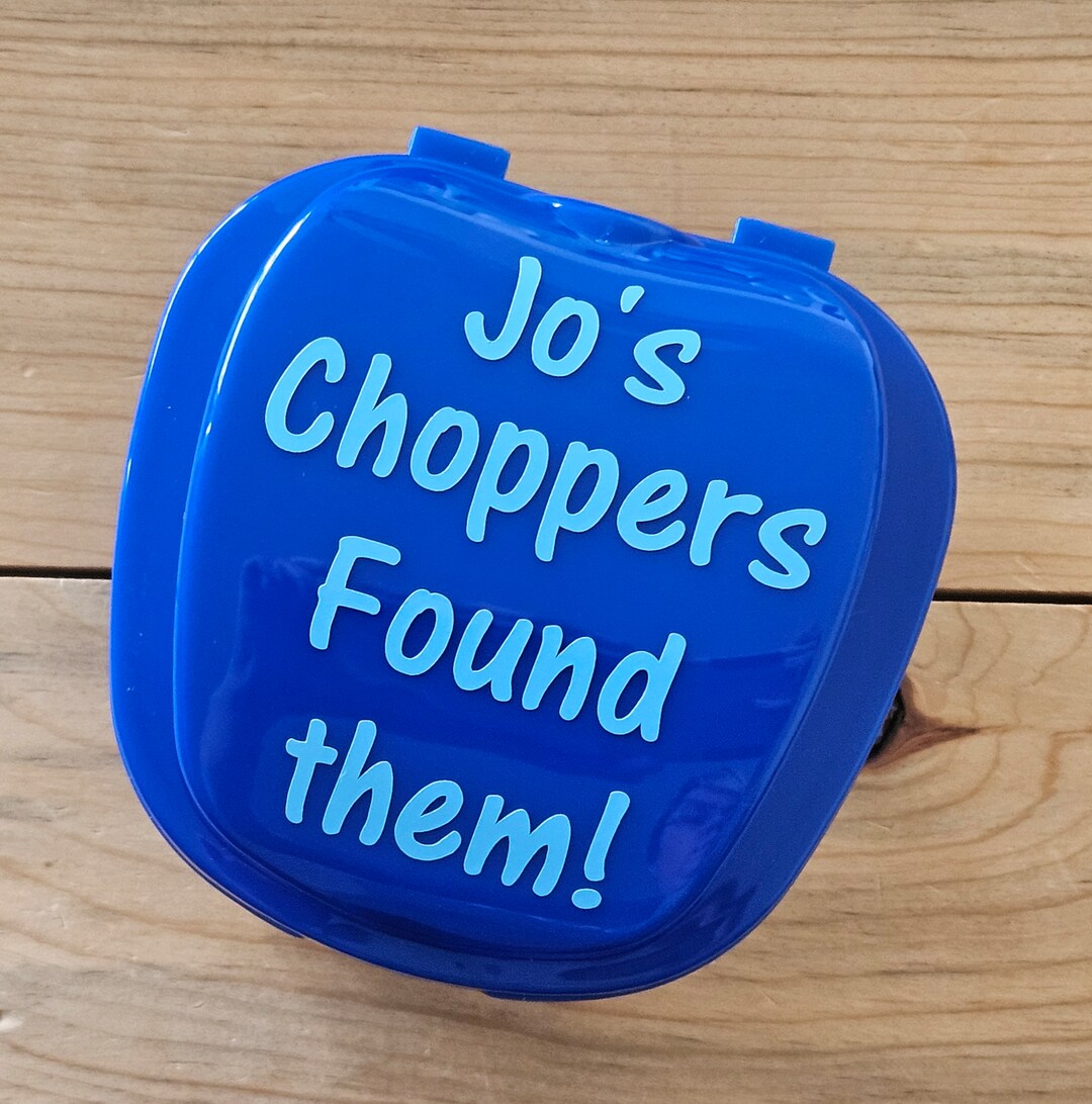 Personalized Denture Cup, Choppers, Found Them!,funny Denture Case, New ...