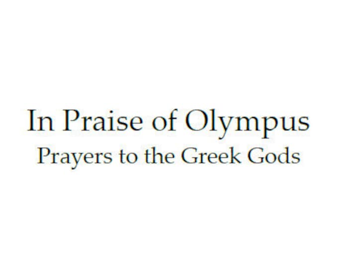 Zeus Prayer Card - Etsy