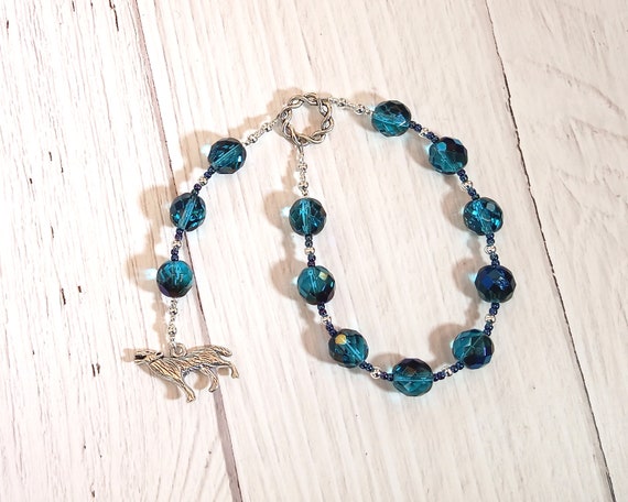 Skadhi skadi Pocket Prayer Beads With Wolf Norse Goddess of - Etsy