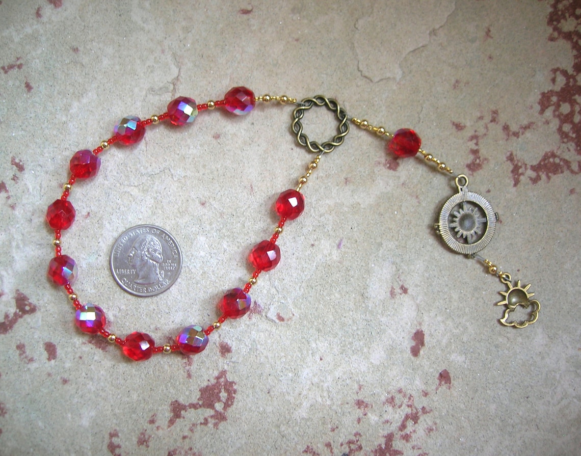 Notos Pocket Prayer Beads: Greek God of the South Wind God of | Etsy