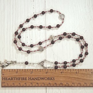 Andraste Prayer Bead Necklace in Garnet: British Celtic Goddess of ...