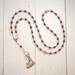 Perun Prayer Bead Necklace in Garnet: Slavic God of Thunder, Fertility ...