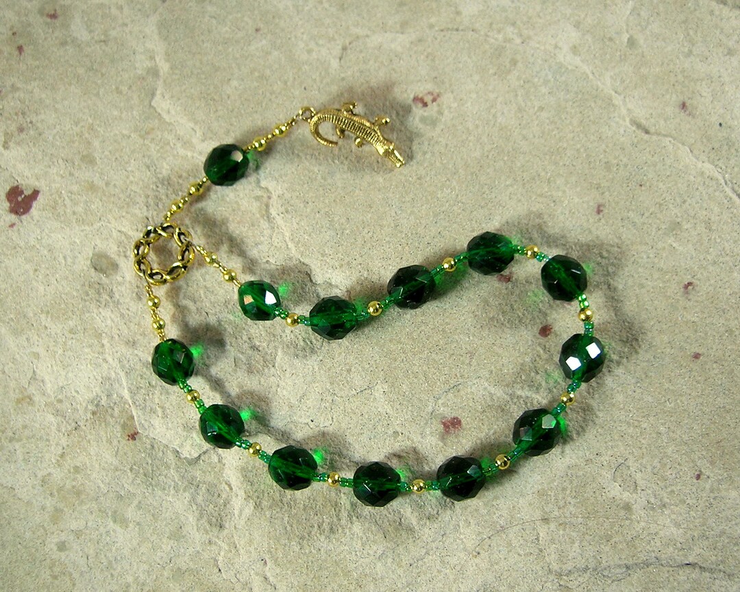 Sobek Pocket Prayer Beads: Egyptian God of Fertility, Protection and ...