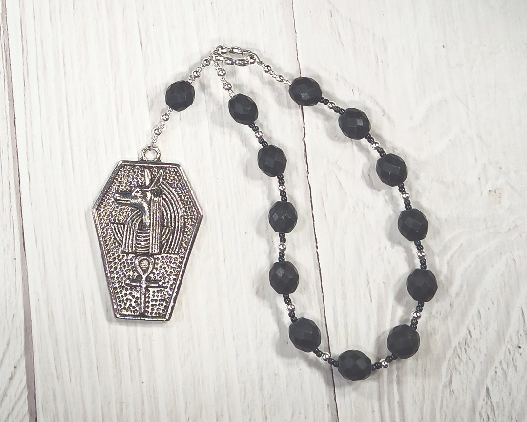 Anubis Pocket Prayer Beads: Egyptian God of the Underworld and the ...