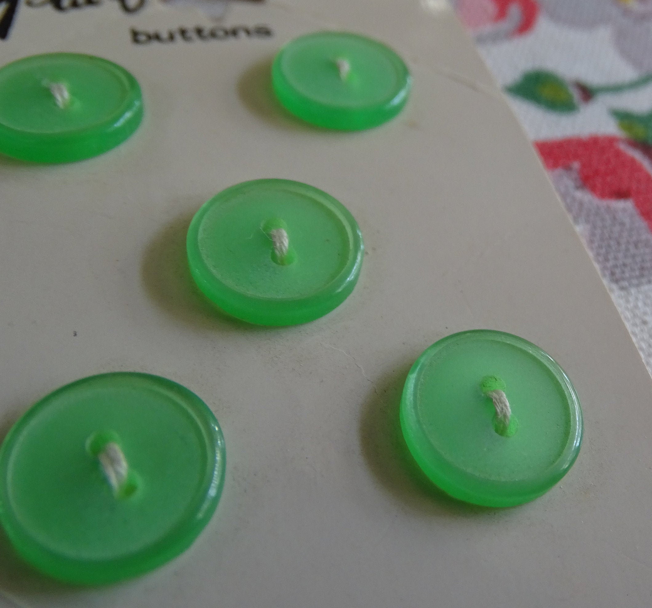 Vintage Mint Green Buttons Unused Set of 5 Pacific Fasteners - Etsy